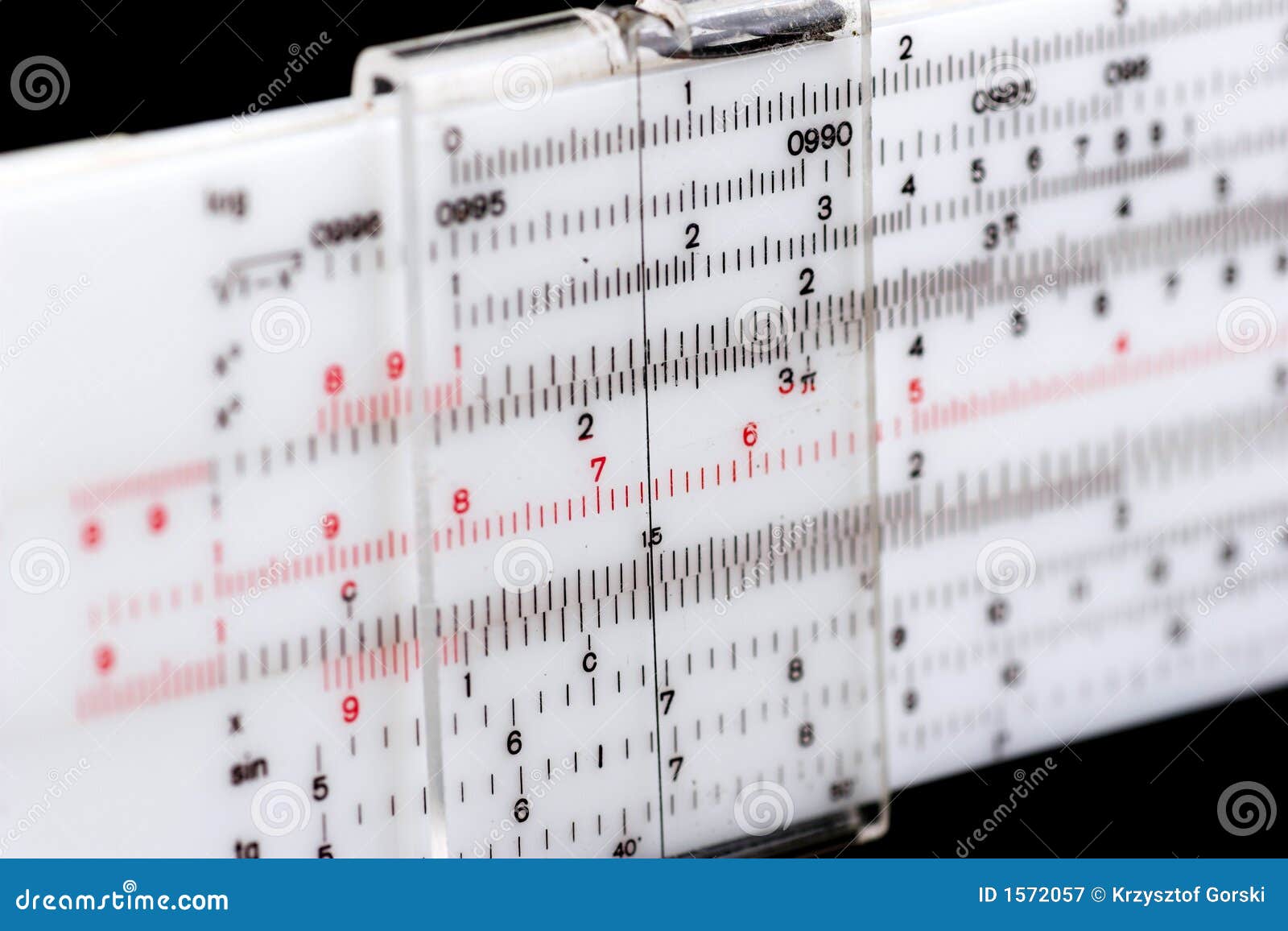 Rekenliniaal stock afbeelding. Image of mechanisch, rekenmachine - 1572057
