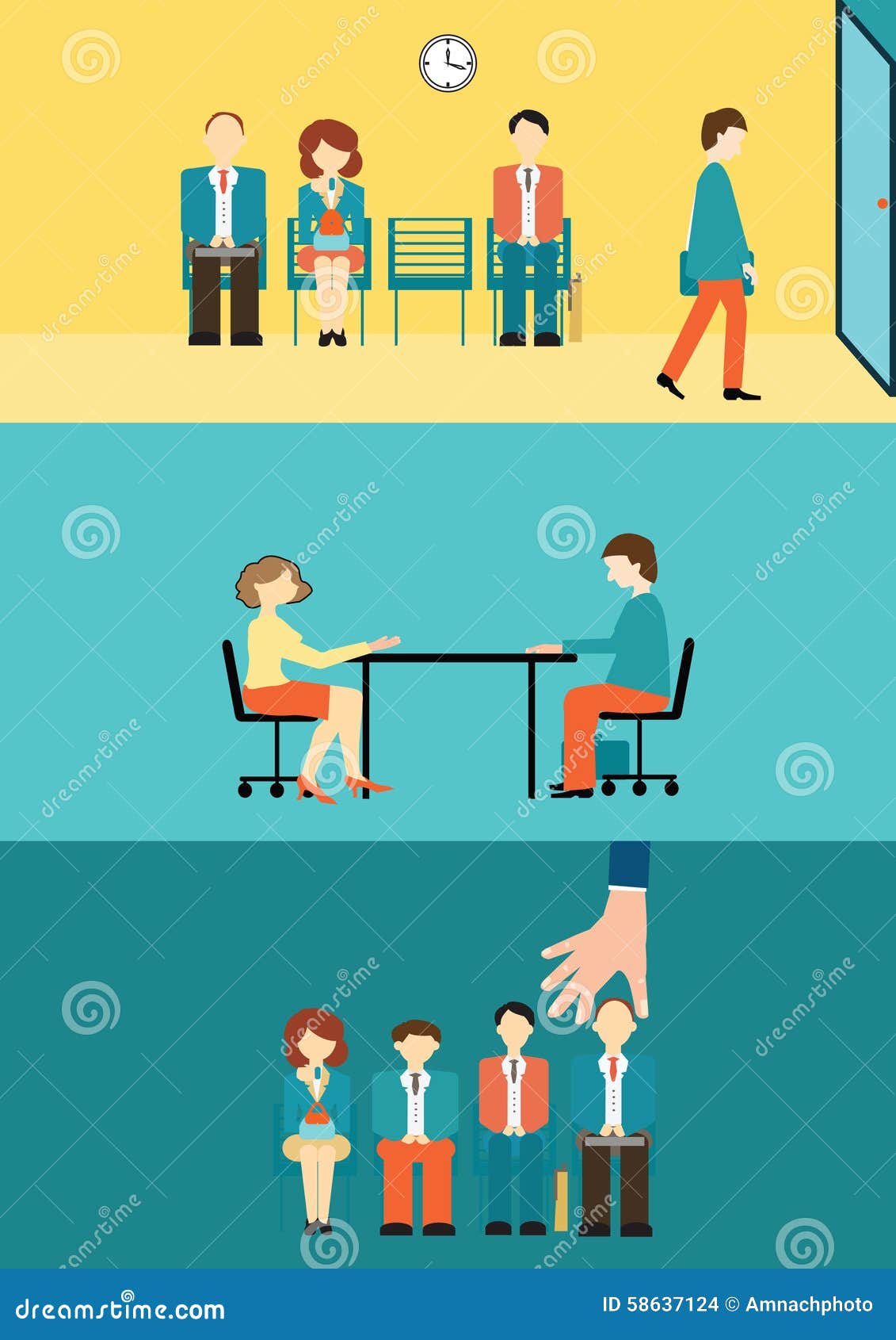 Rekrytering vektor illustrationer. Illustration av begrepp - 58637124