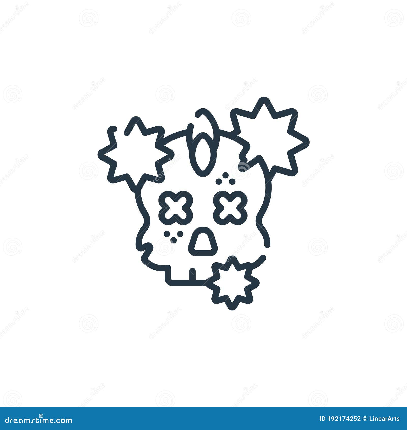 Rekt Icon Vector from Esports Concept. Thin Line Illustration of Rekt ...