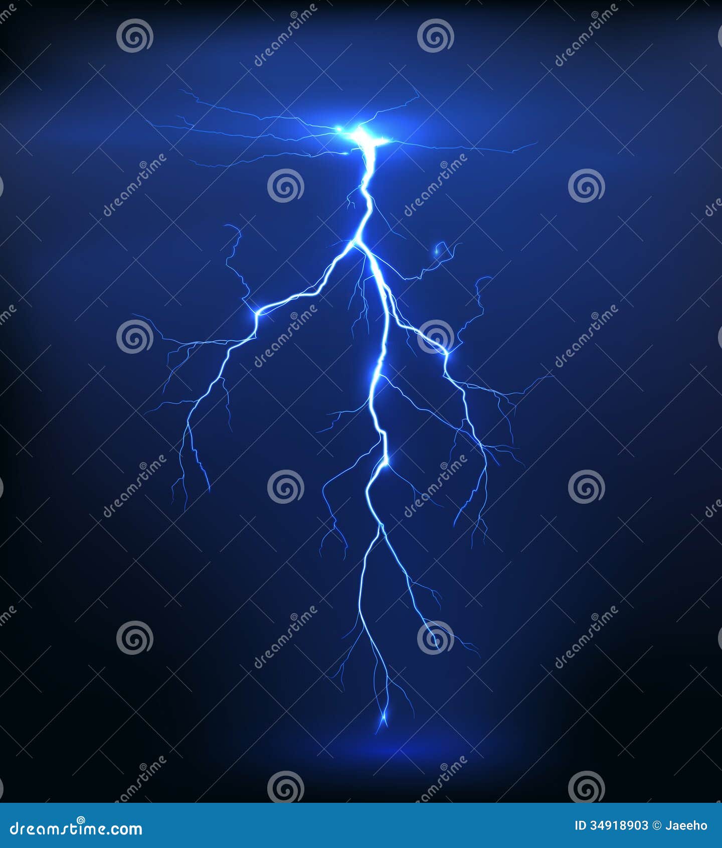 Relámpago ilustración del vector. Ilustración de noche - 34918903