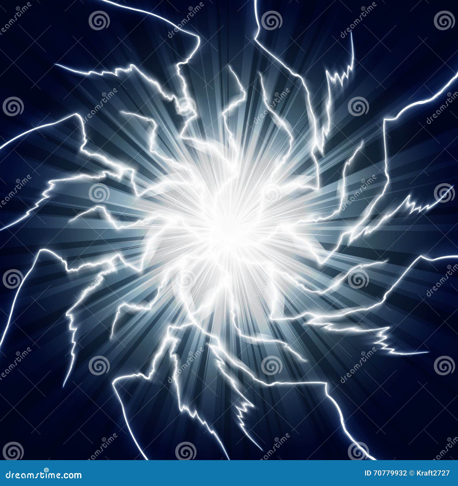 Relámpago de la bola ilustración del vector. Ilustración de futurista ...