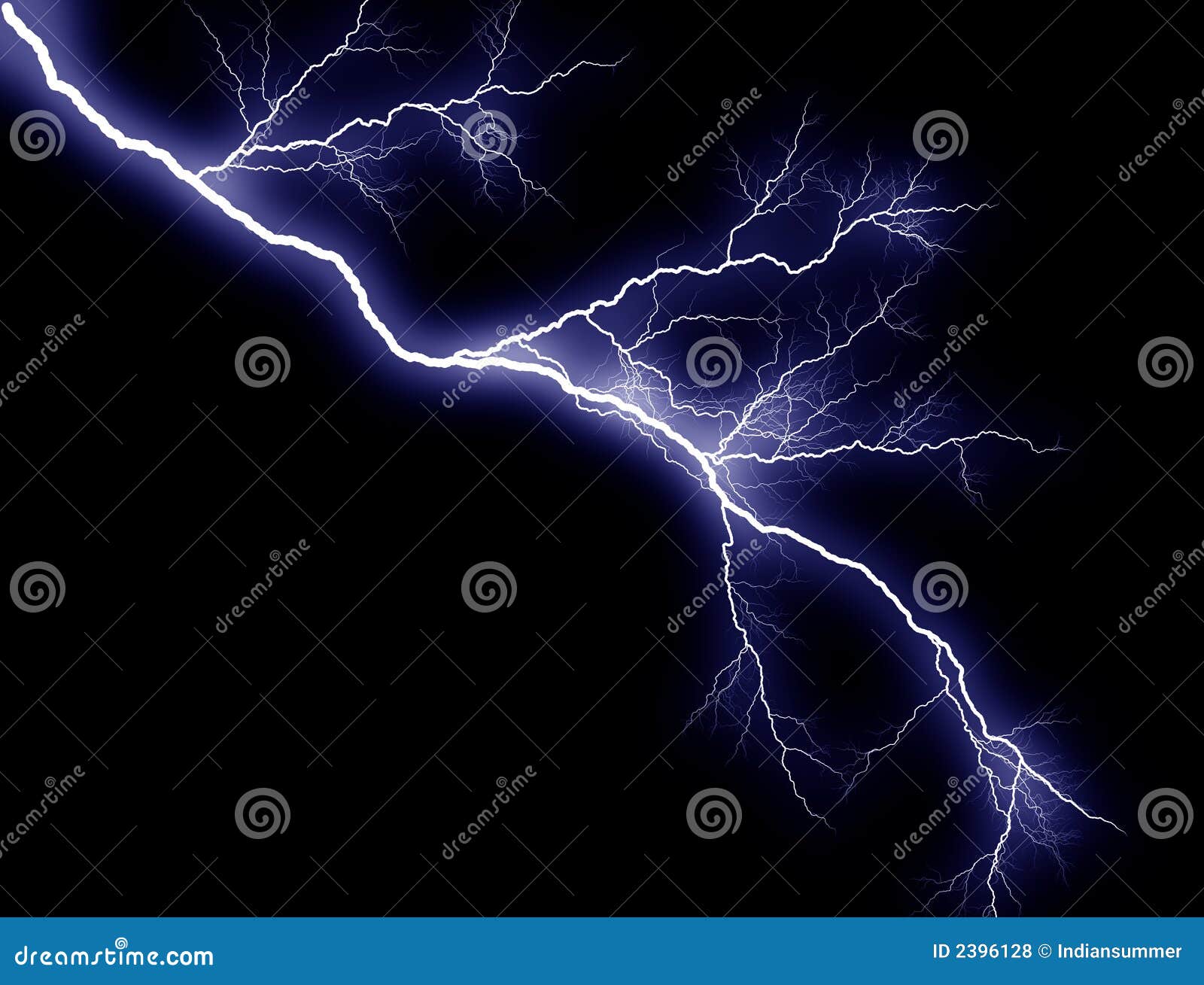 Relâmpago azul, sidelong ilustração stock. Ilustração de textura - 2396128