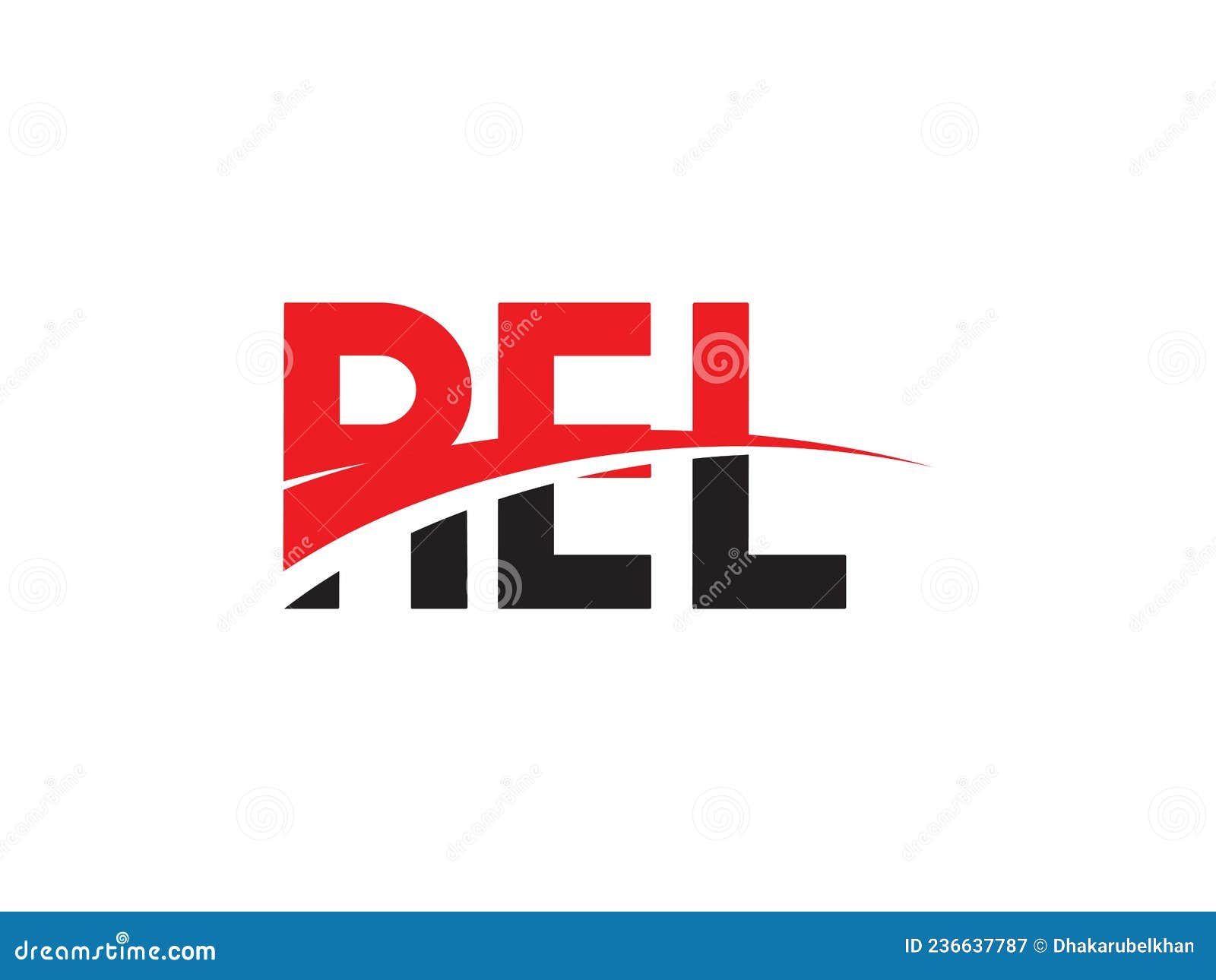 REL Letter Initial Logo Design Vector Illustration Stock Vector ...