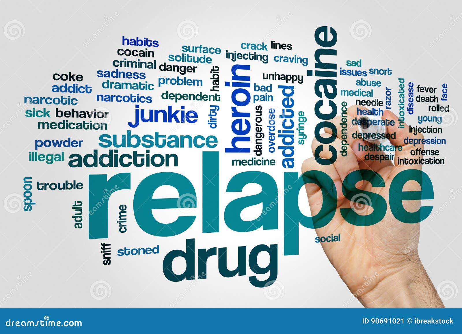 Relapse word cloud concept stock image. Image of health - 90691021