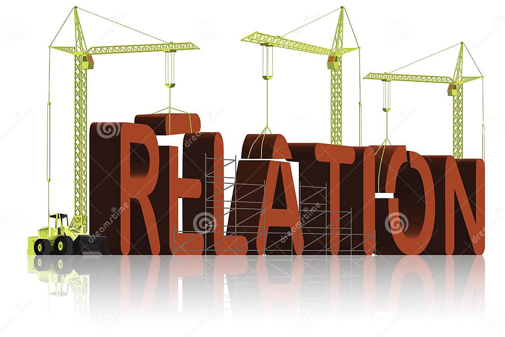 Relation Building Find Partner Love Relationship Stock Illustration ...