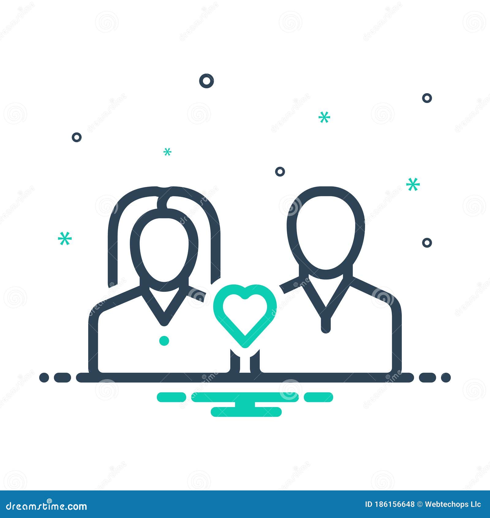 Mix Icon for Relation, Relationship and Connection Stock Vector ...