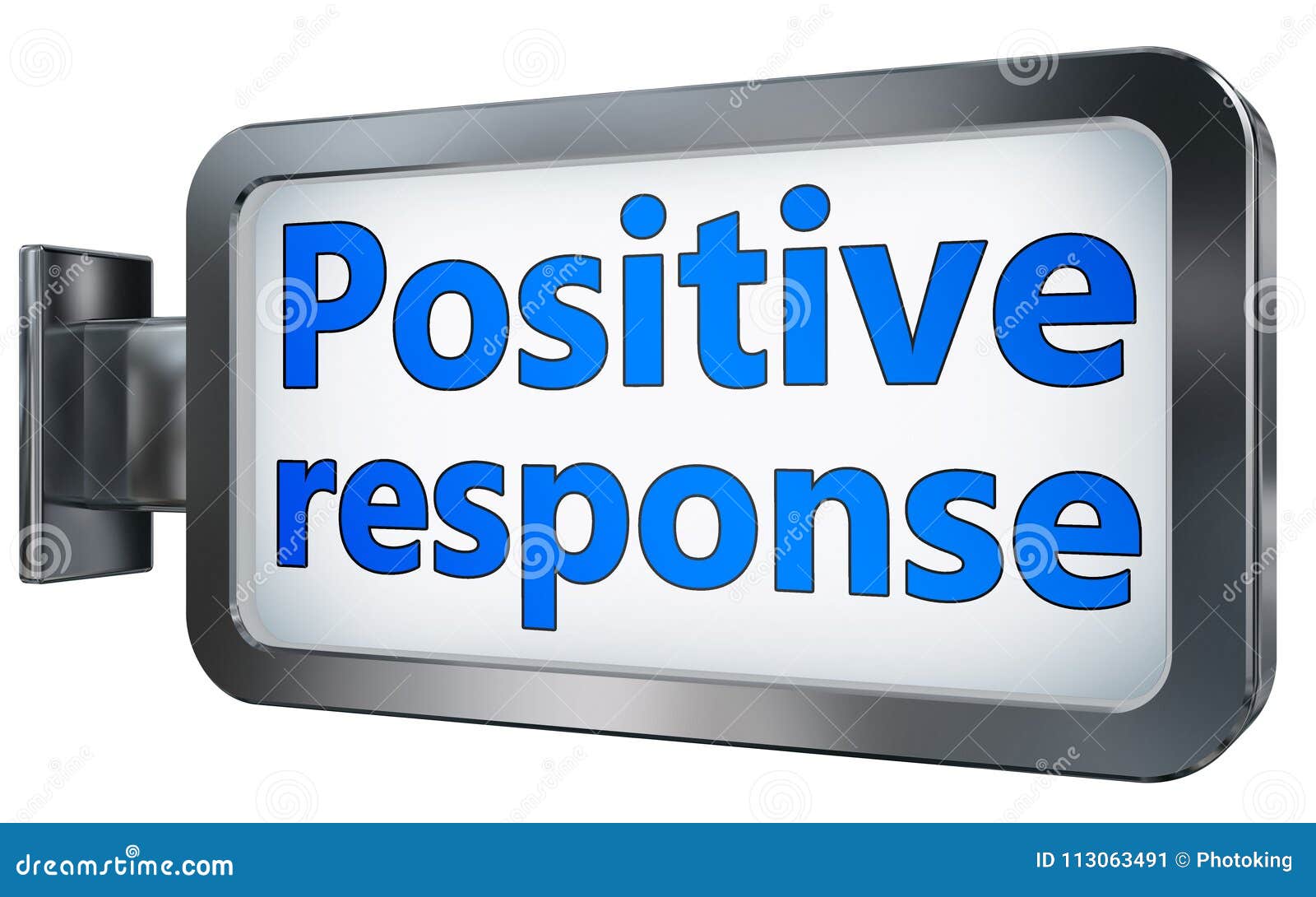 Relation Positive Sur Le Panneau D'affichage Illustration Stock ...