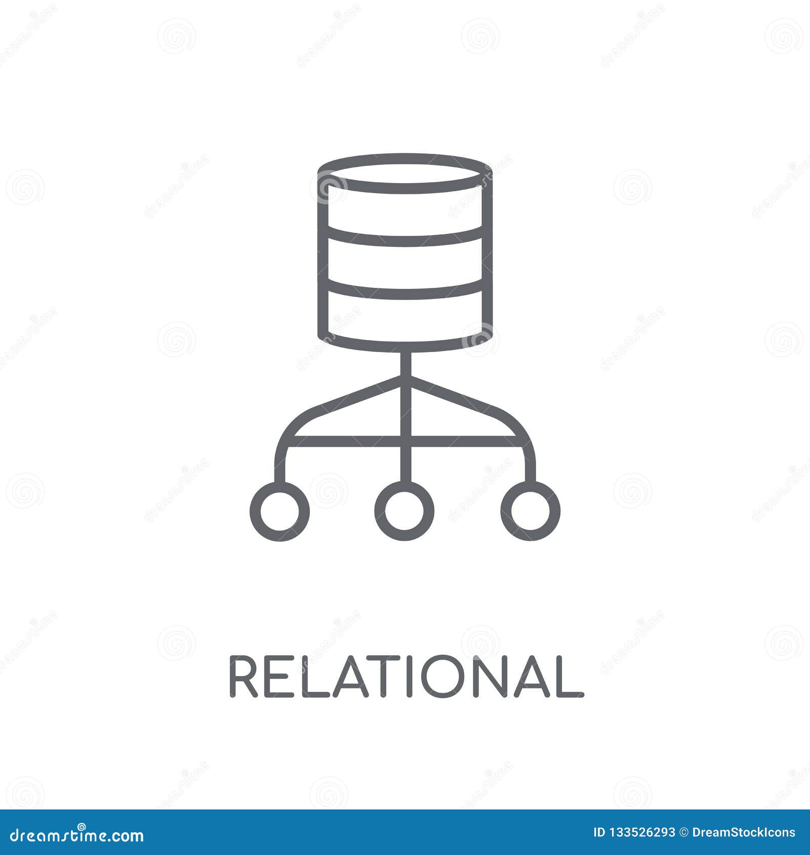 Relational Database Management System Icon In Different Style Vector ... Relational Database Management System Icon In Different Style Vector ...