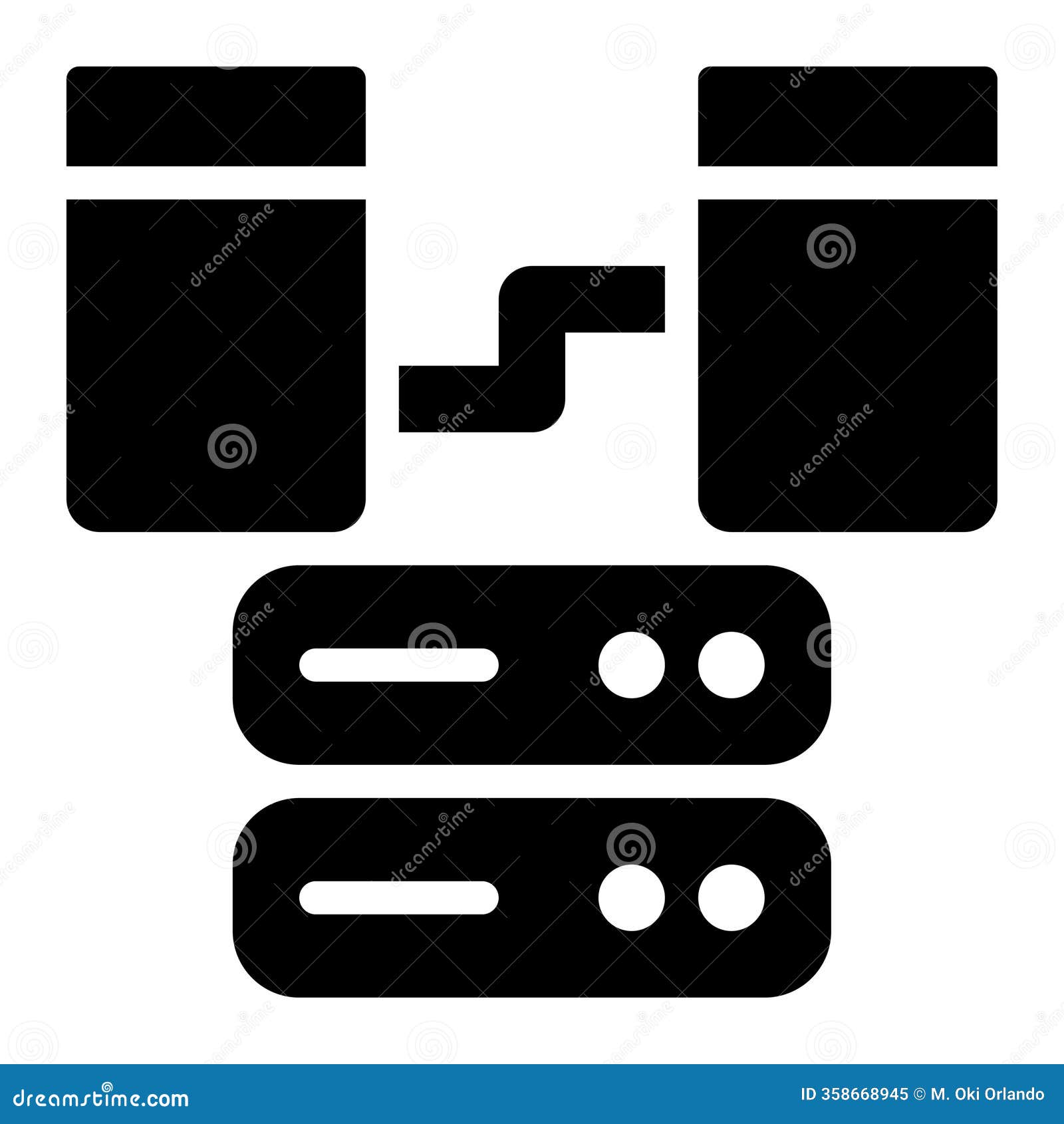Relational Database Management System Icon In Trendy Design Style ...