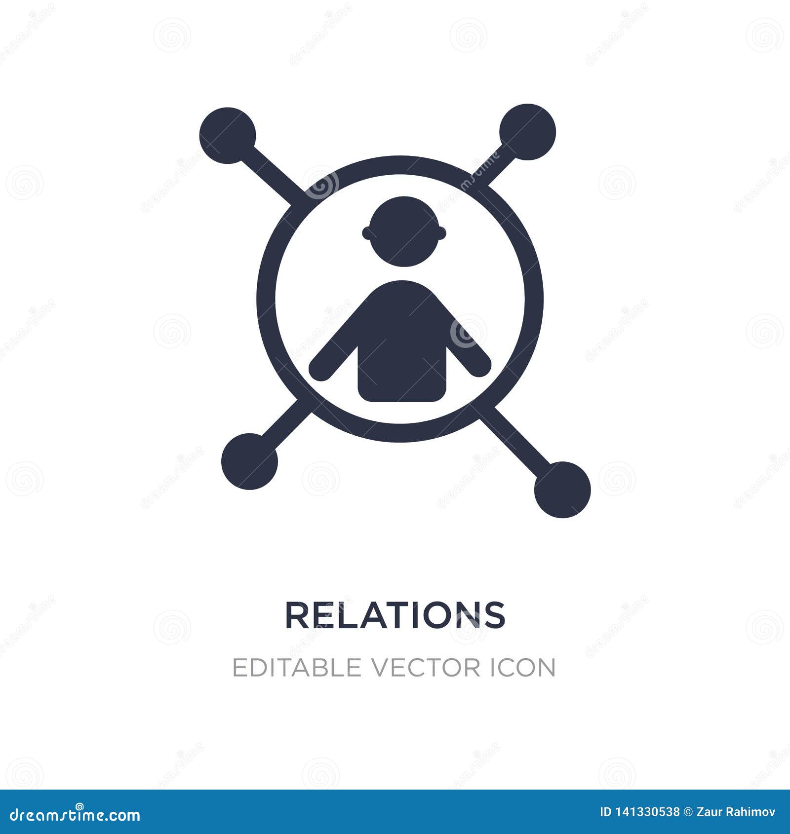 Relations Icon on White Background. Simple Element Illustration from ...