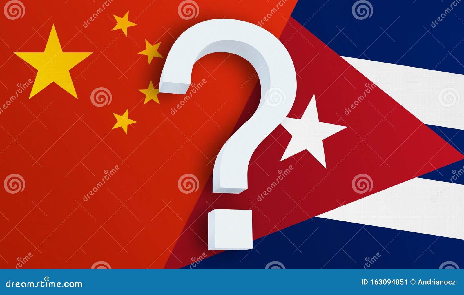 Relationship between the China and the Cuba Stock Illustration ...