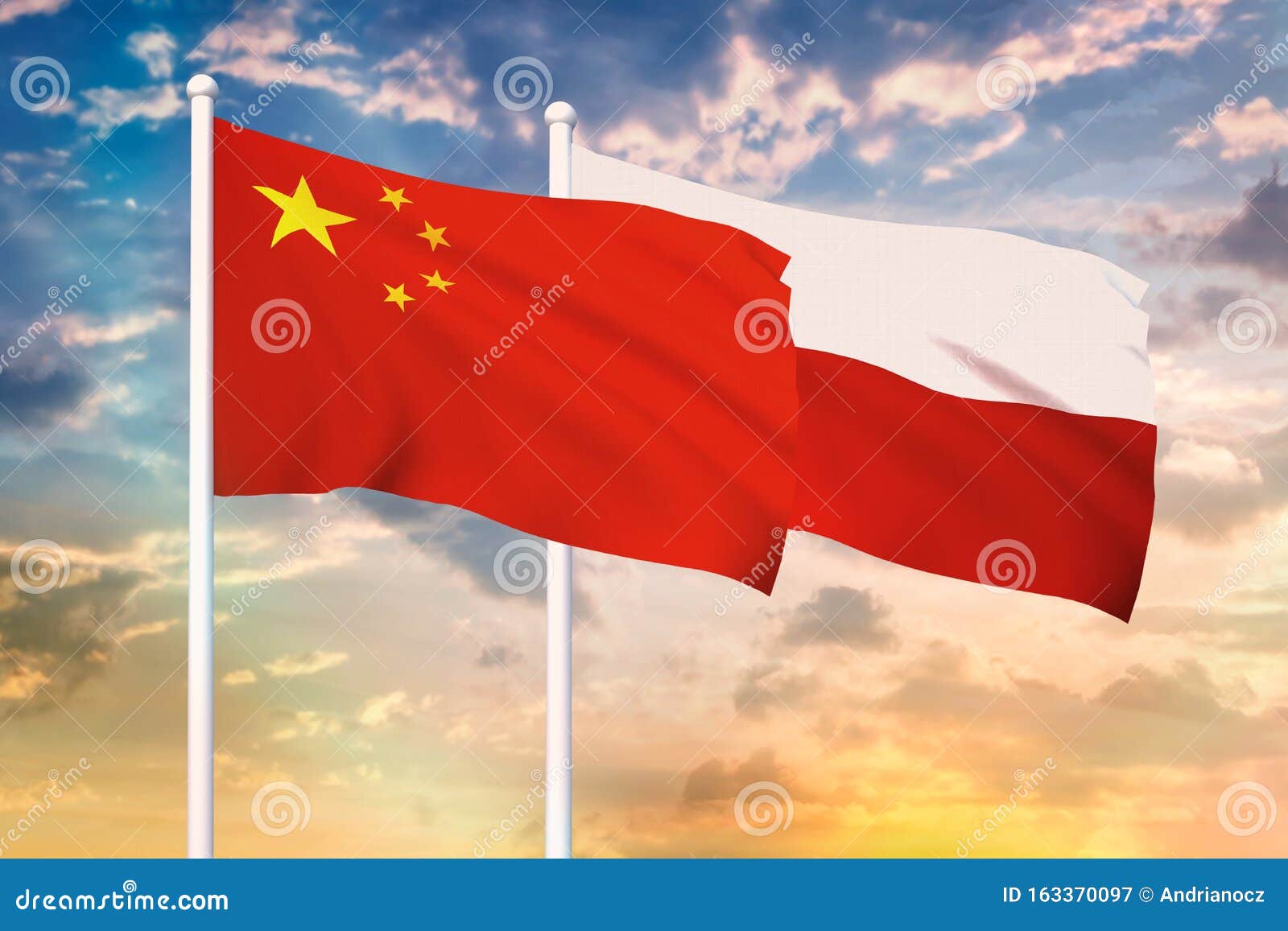 Relationship between the China and the Poland Stock Illustration ...