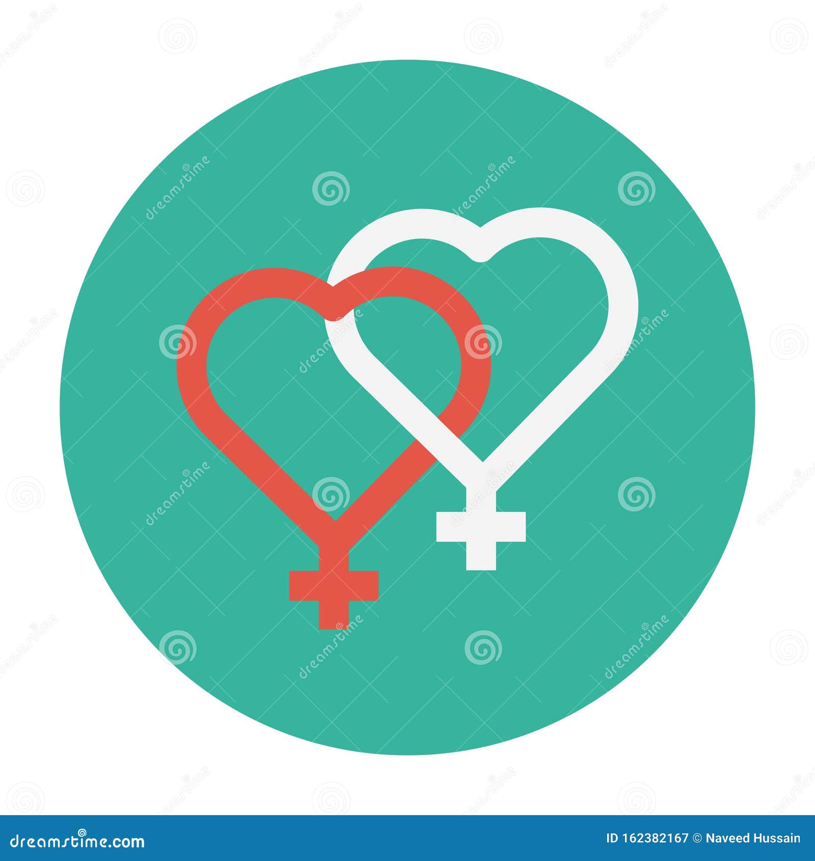 Relationship Color Flat Icon Stock Illustration - Illustration of ...