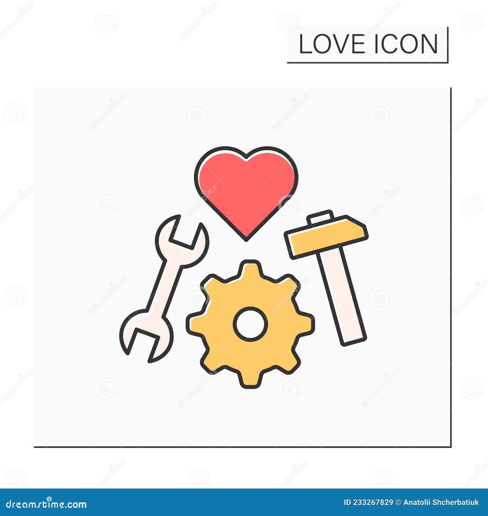 Relationship color icon stock vector. Illustration of lovers - 233267829