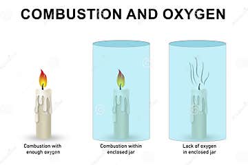 Relationship of Combustion with Oxygen with Glass Jar Stock ...