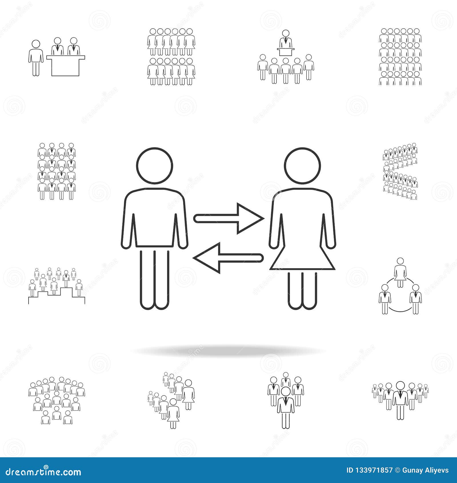 Sexes Icon Set Contains Editable Icons Lgbt Theme Such As Intersex