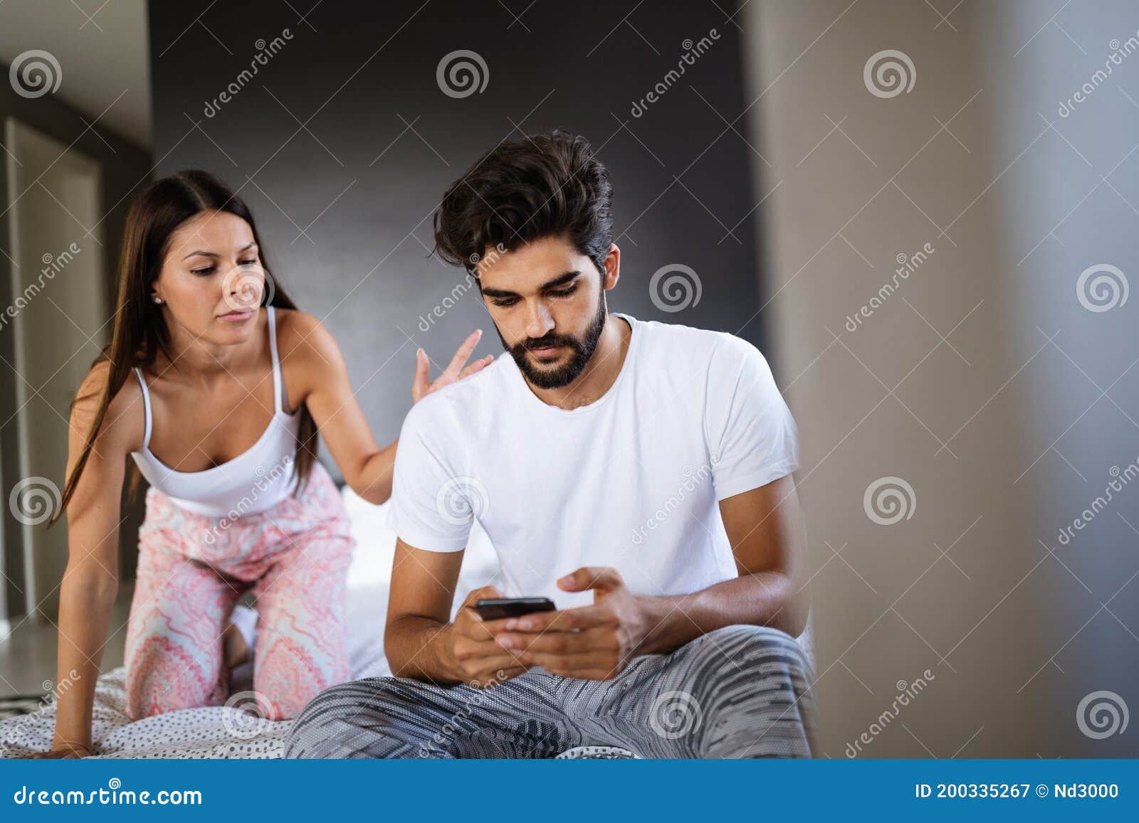 Relationship Difficulties. Young Couple Having Problems and Conflicts ...