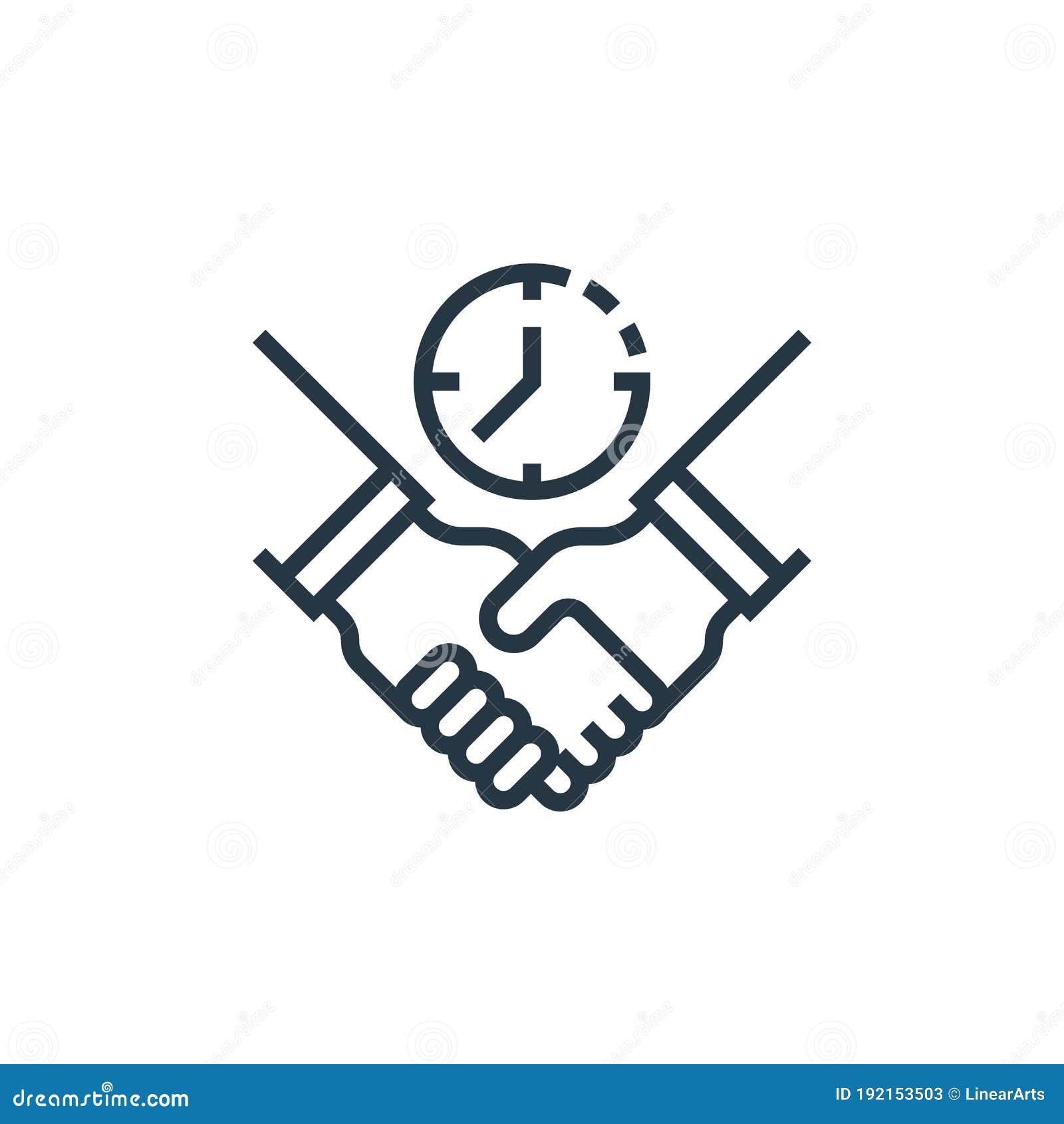 Relationship Icon Vector from Business Model Canvas Concept. Thin Line ...