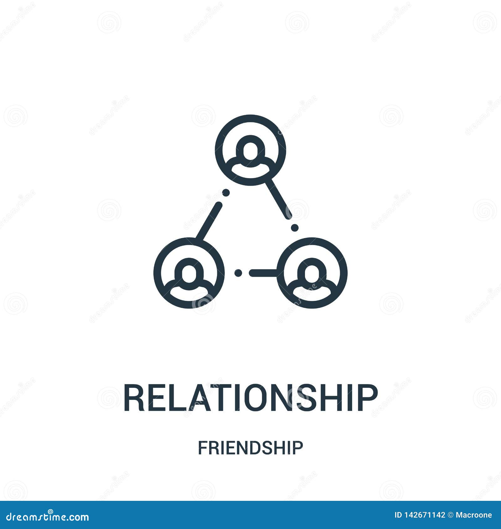 Relationship Icon Vector from Friendship Collection. Thin Line ...
