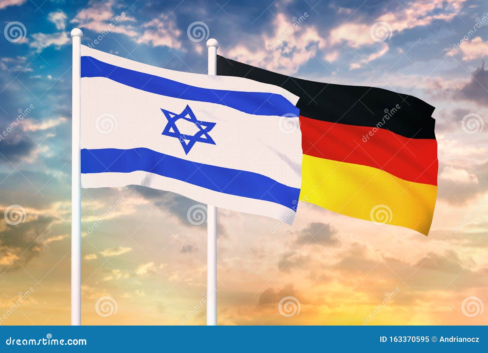 Relationship between the Israel and the Germany Stock Illustration ...