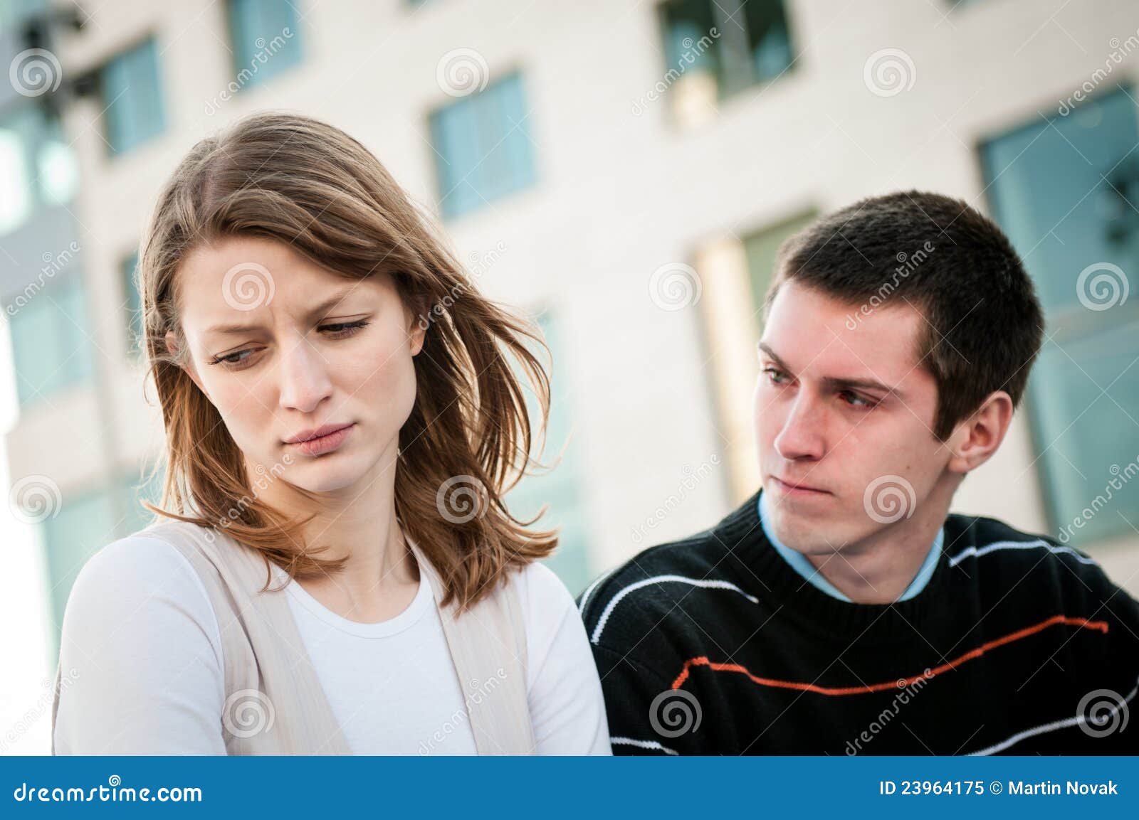 Relationship Problem - Couple Portrait Stock Image - Image of caucasian ...