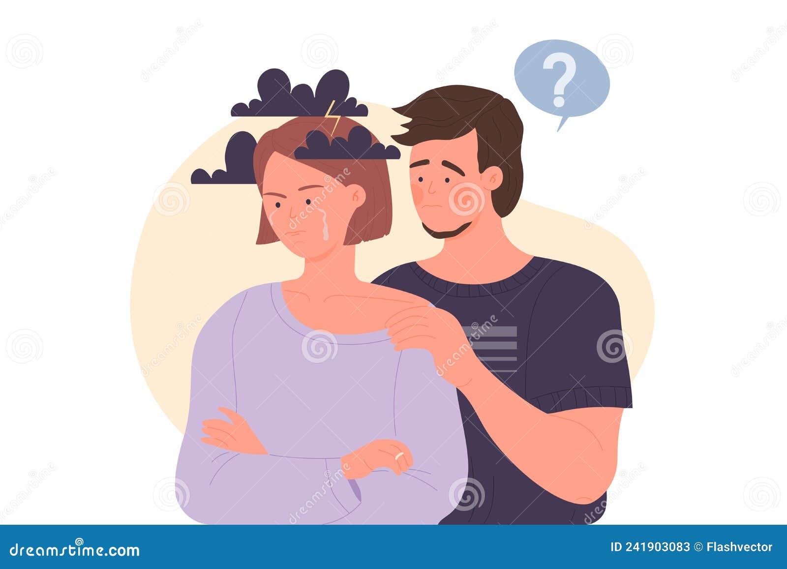 Relationship Problems and Difficulties Stock Vector - Illustration of ...