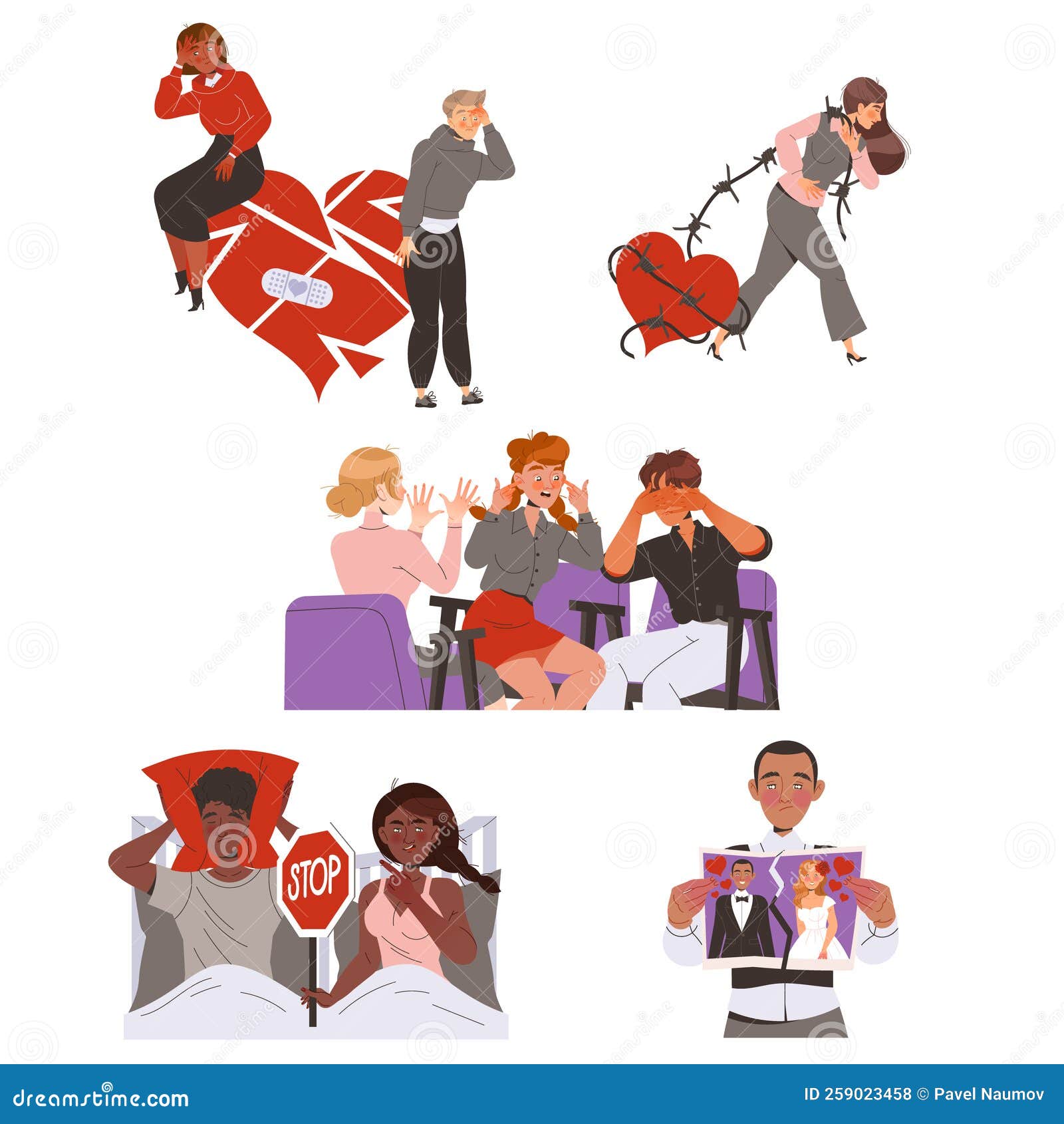 Relationship Problems with Man and Woman Suffering from Troubles in ...