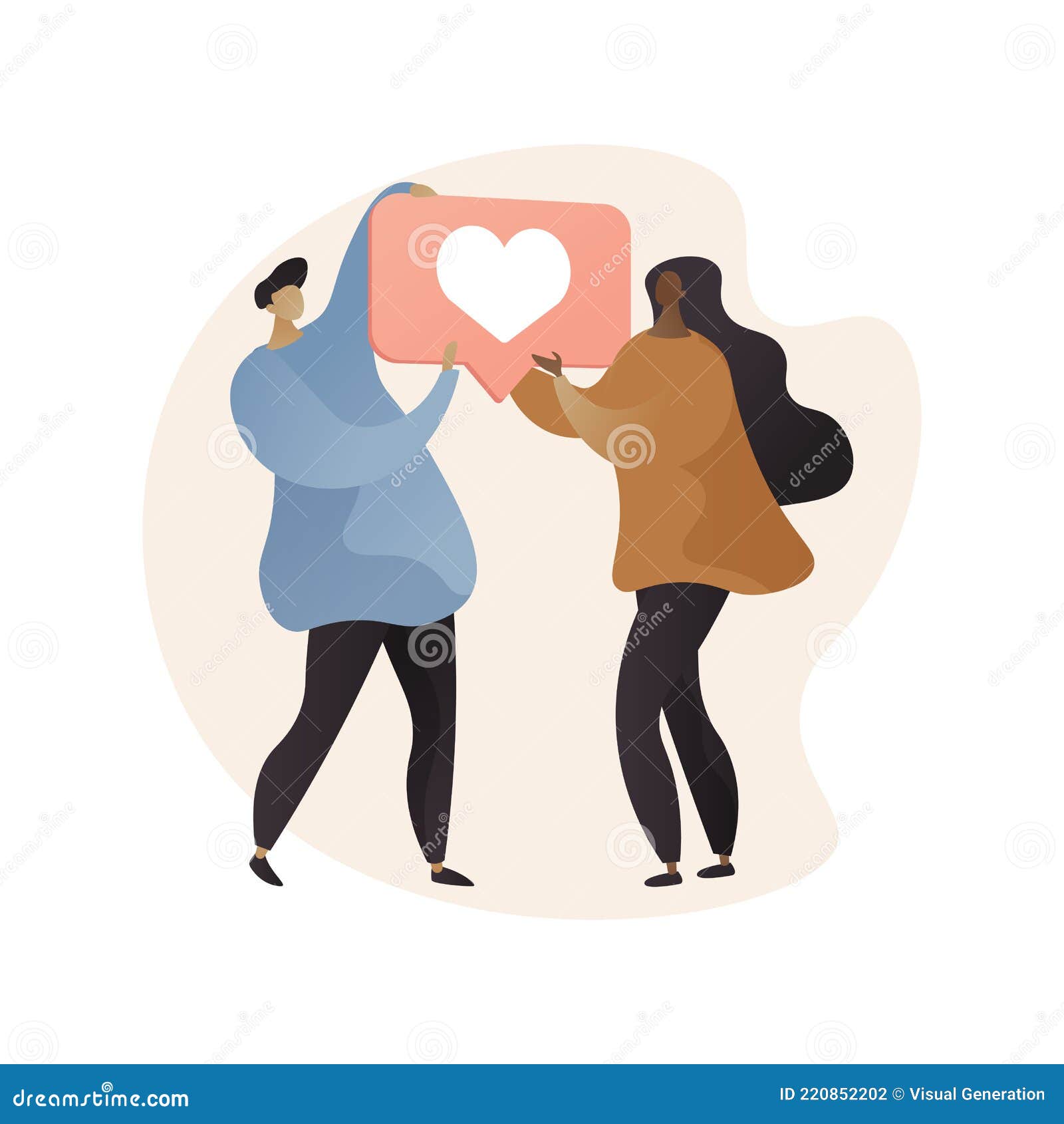 Relationship Status Icon, Black Vector Sign With Editable Strokes ...