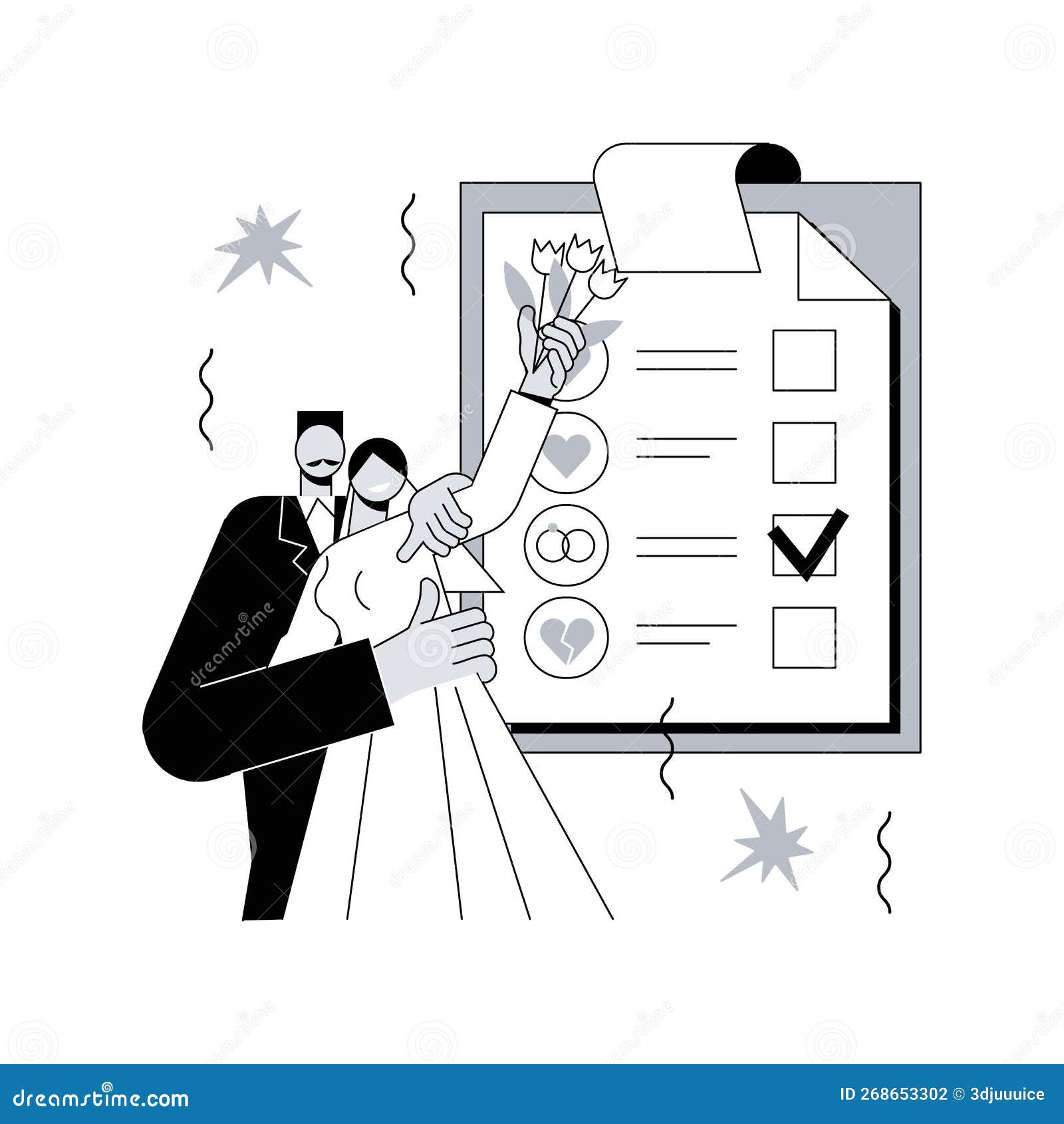 Relationship Status Icon, Linear Isolated Illustration, Thin Line ...