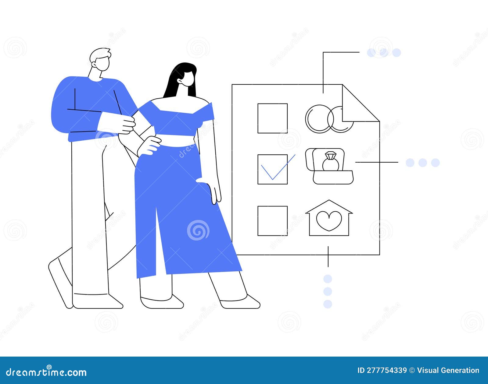 Relationship Status Abstract Concept Vector Illustration. Stock ...