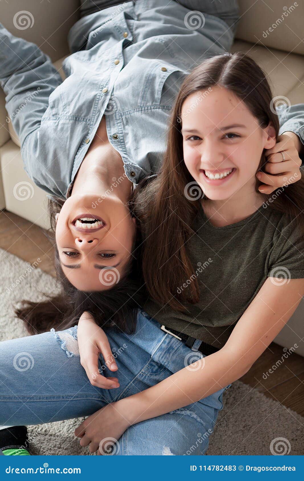 Relationship between Two Sisters Stock Image - Image of funny, friend ...
