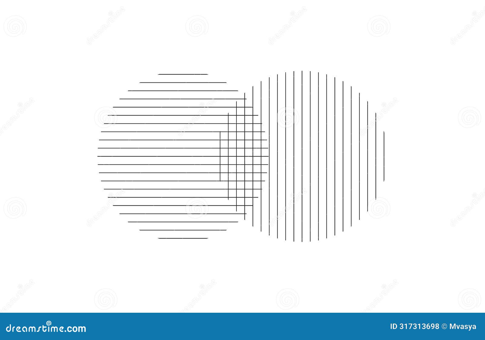 Relationship Venn Diagram with 2 Intersecting Circles. Two Opposite ...