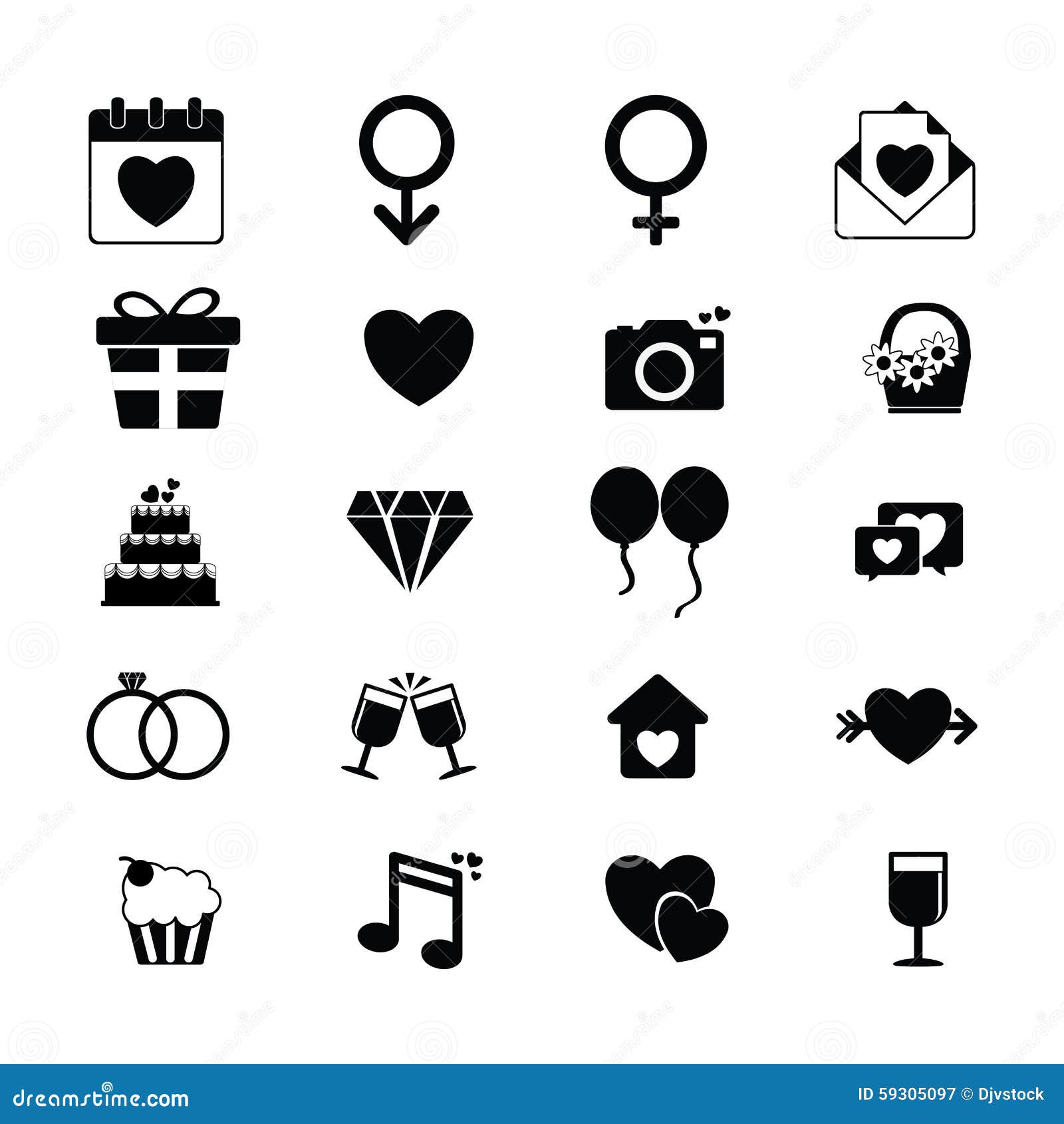 Relationship, Wedding and Love Design. Stock Vector - Illustration of ...