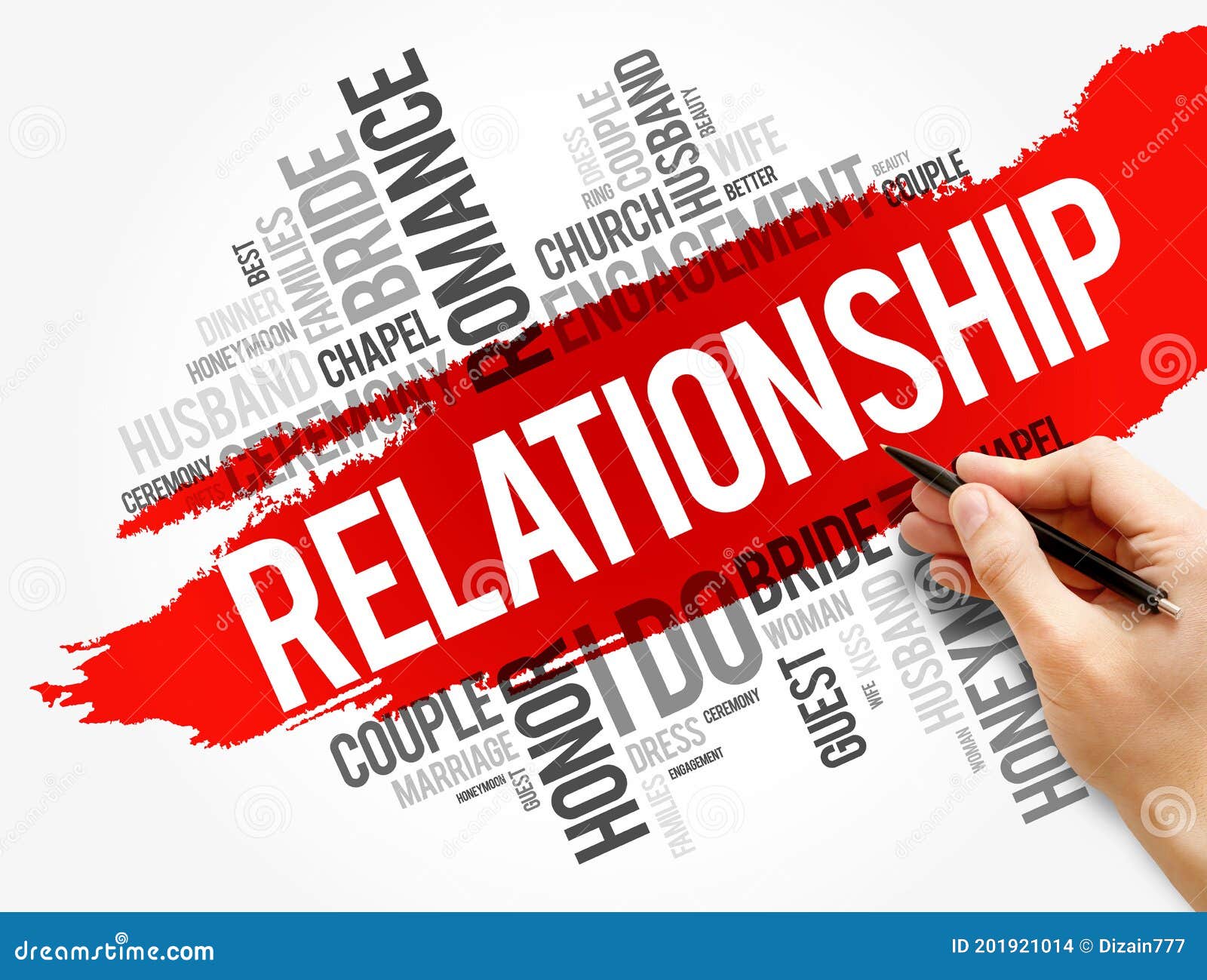 Relationship Word Cloud Collage, Concept Stock Photo - Image of romance ...