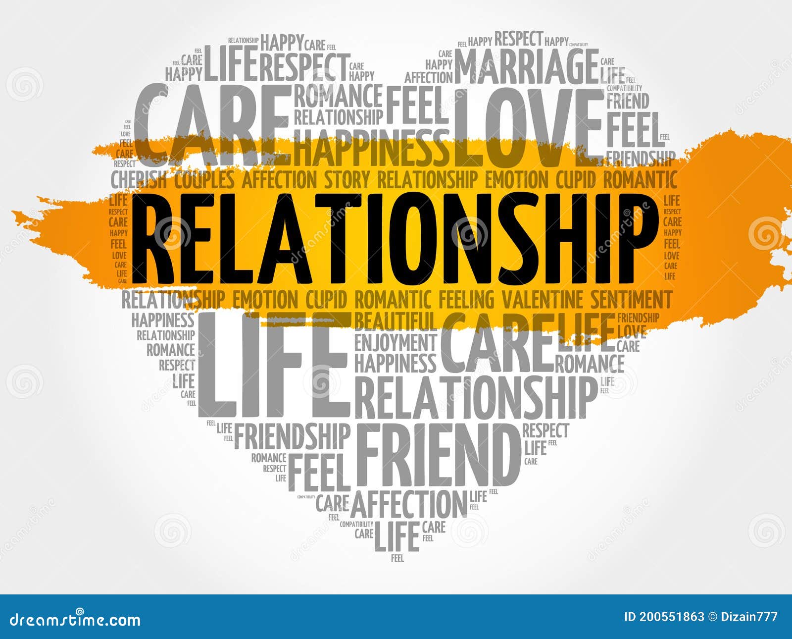 Relationship Word Cloud Collage Stock Illustration - Illustration of ...