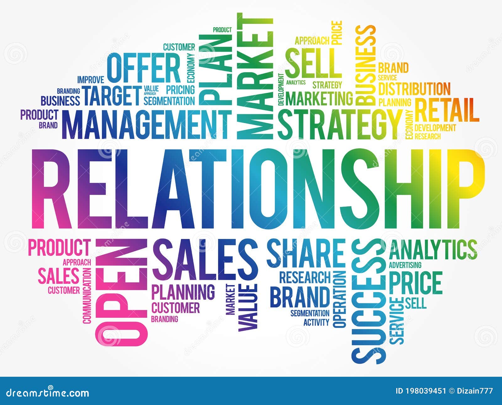 Relationship Word Cloud Collage Stock Illustration - Illustration of ...