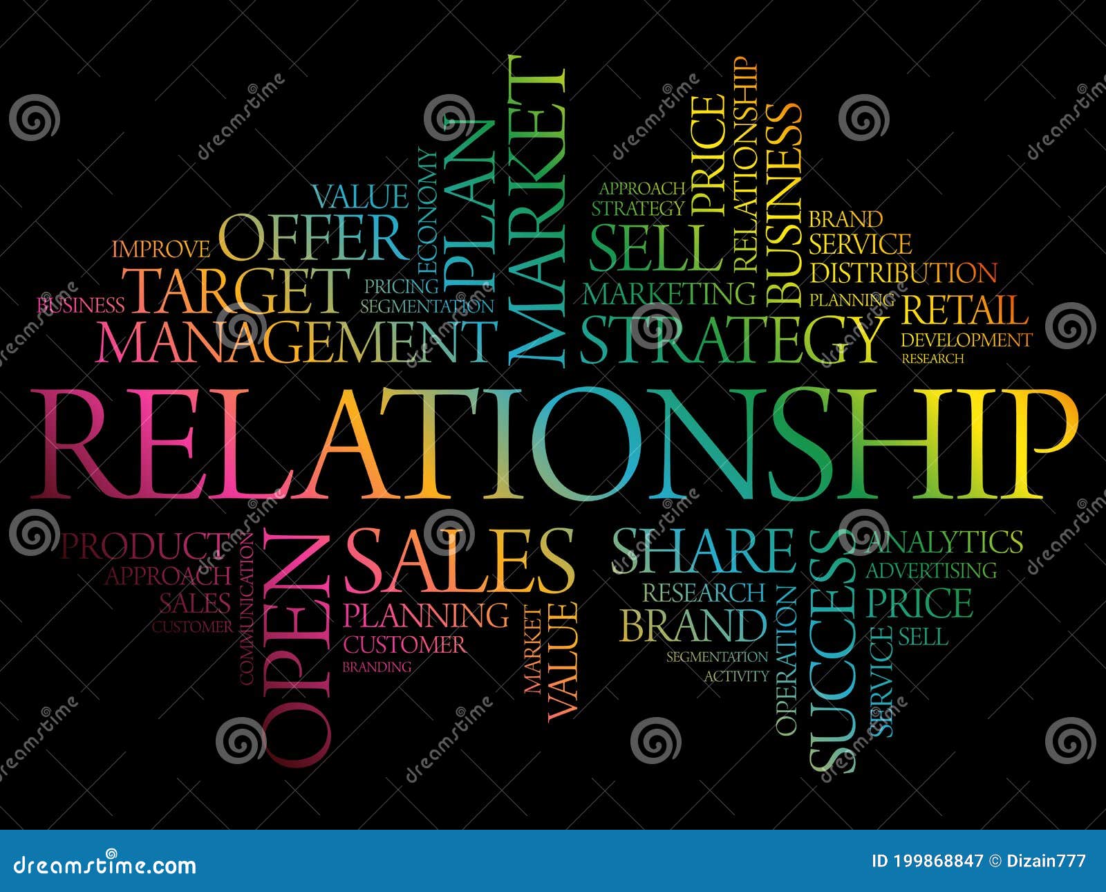 Relationship Word Cloud Collage Stock Illustration - Illustration of ...