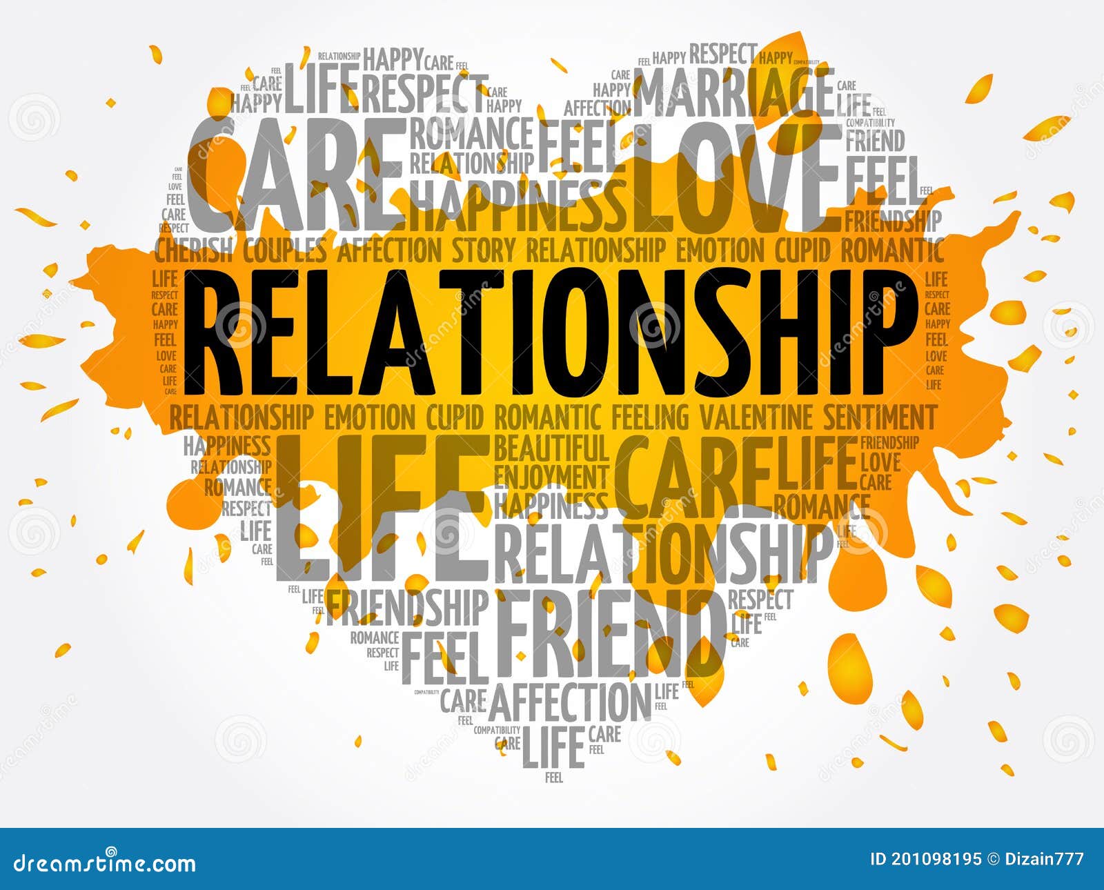 Relationship Word Cloud Collage Stock Illustration - Illustration of ...