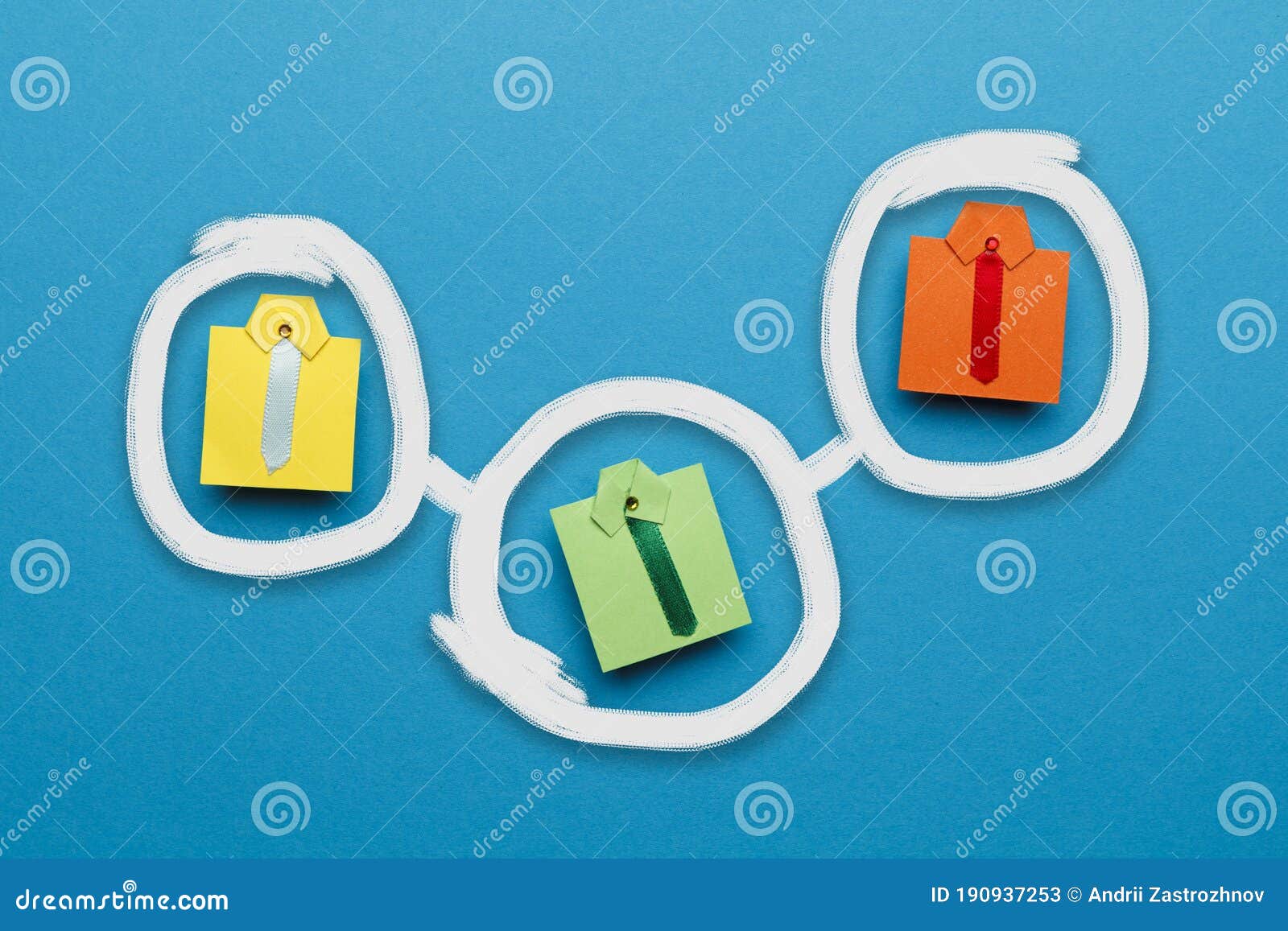 Relationships in a Business Team. Communication between Employees Stock ...