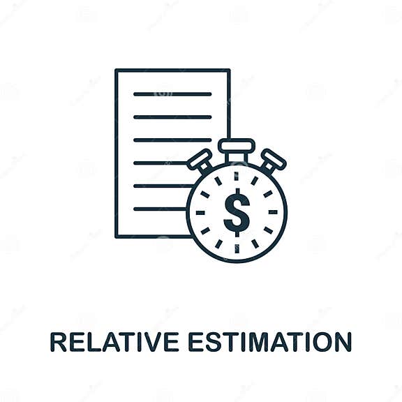 Relative Estimation Icon. Simple Element from Agile Method Collection ... Relative Estimation Icon. Simple Element from Agile Method Collection ...