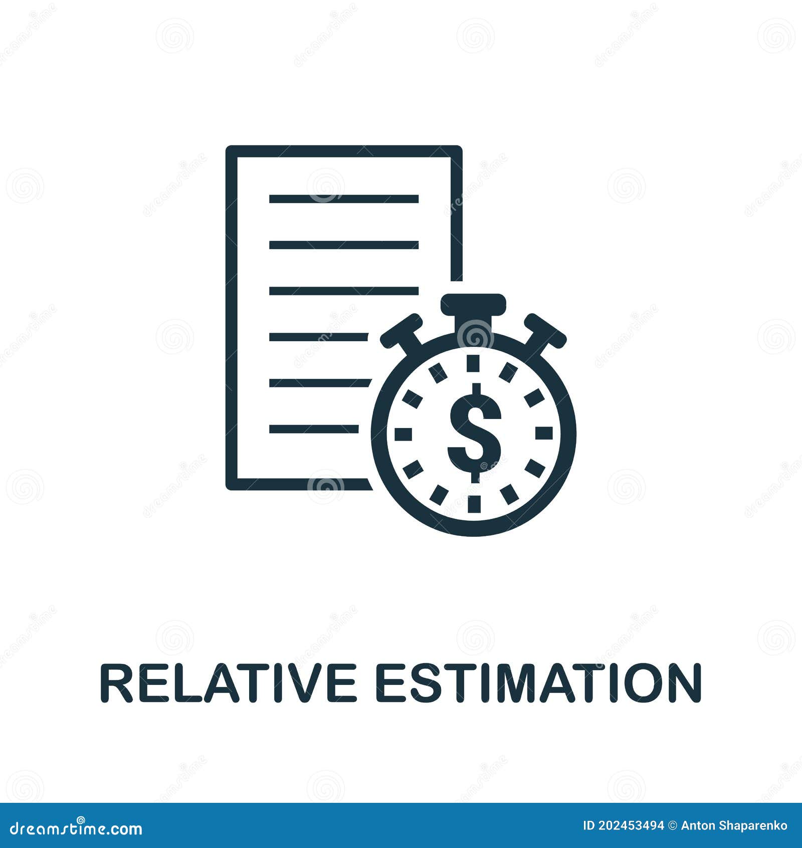 Relative Estimation Icon. Simple Element from Agile Method Collection ...