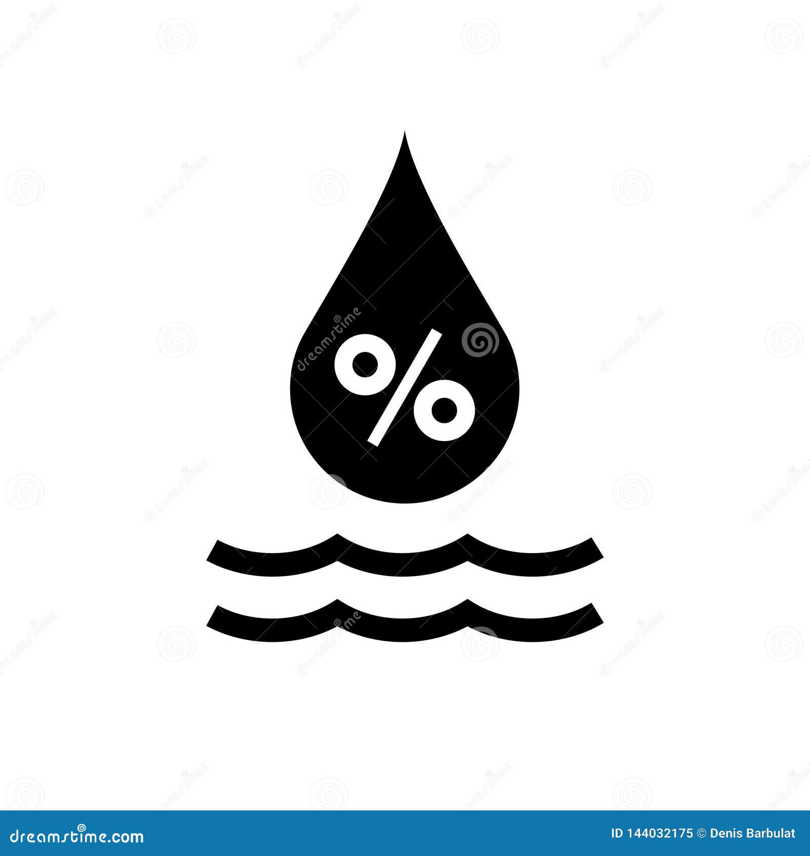 Relative humidity symbol stock vector. Illustration of droplet - 144032175