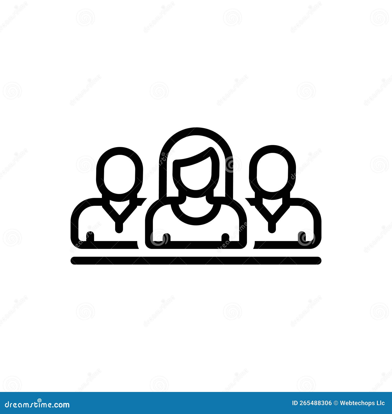 Black Line Icon for Relative, Family and Gathering Stock Vector ...