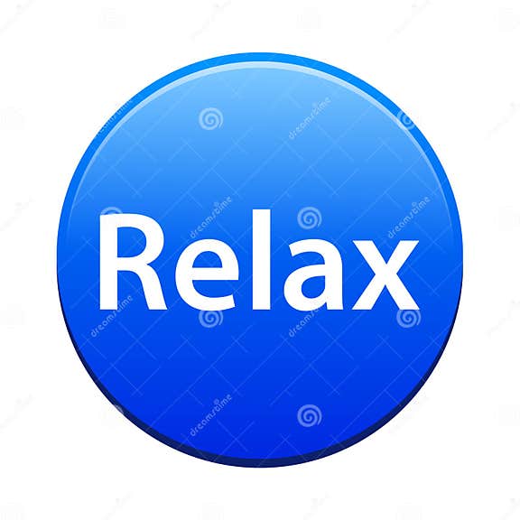 Relax button stock vector. Illustration of cursor, calming - 203387529