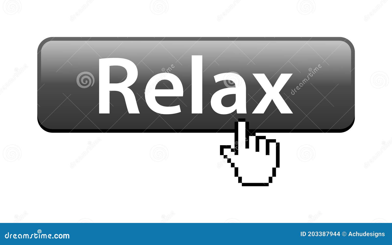 Relax button stock vector. Illustration of activity - 203387944