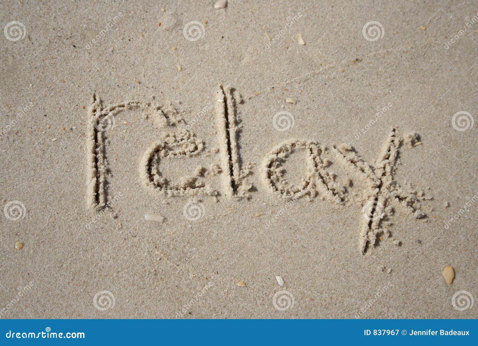 Relax stock image. Image of sand, beach, florida, written - 837967