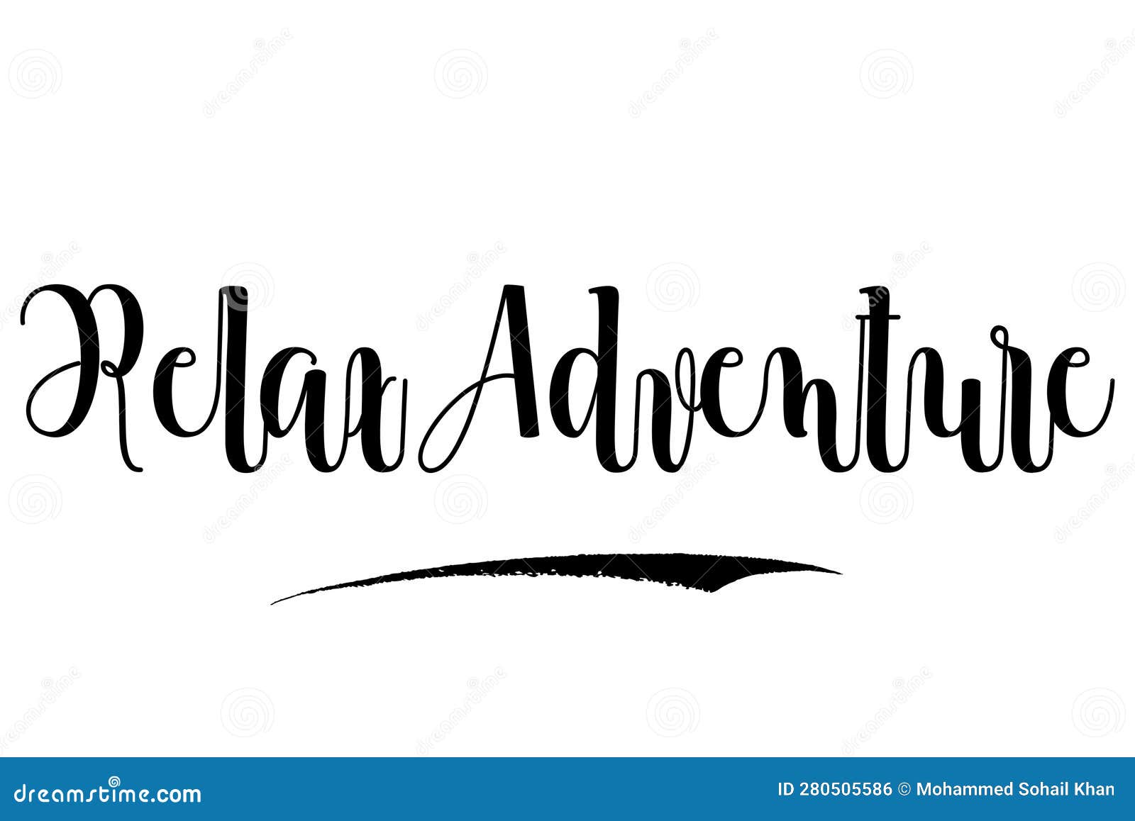 Relax Adventure Elegant Typography Lettering Text Vector Design Quote ...