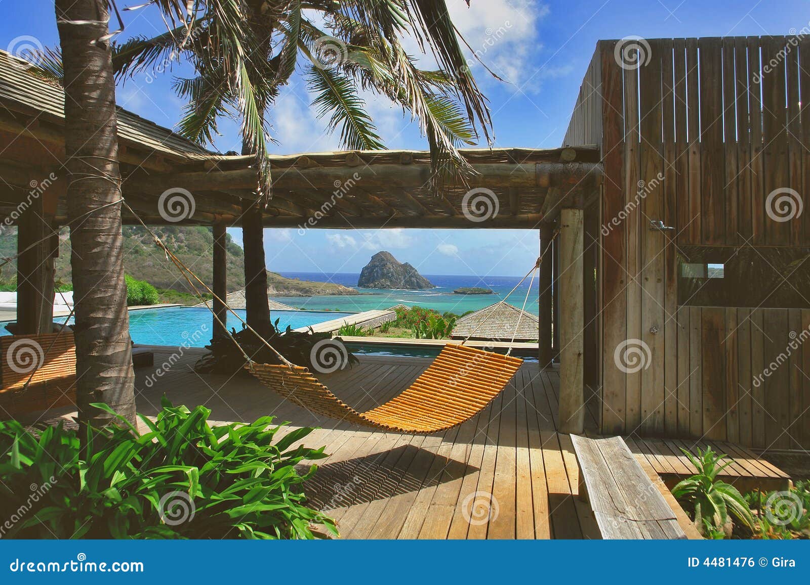 Relax area stock photo. Image of pool, seascape, tropical - 4481476
