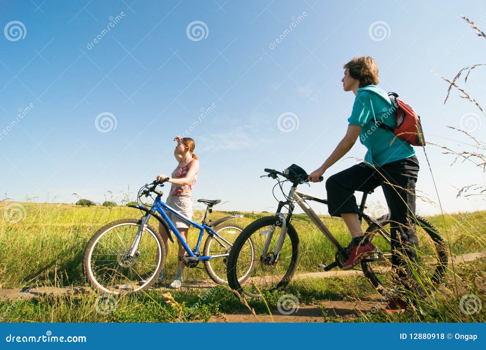 Relax biking stock photo. Image of person, woman, vehicle - 12880918