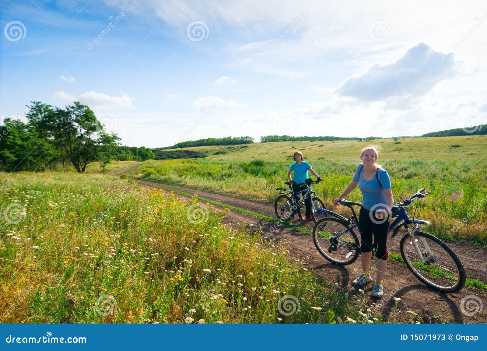 Relax biking stock image. Image of sport, meadow, healthy - 15071973